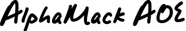 Download AlphaMack AOE at DailyFont.com