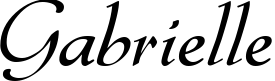 Download Gabrielle at DailyFont.com
