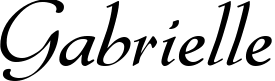 Download Gabrielle at DailyFont.com