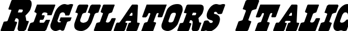 Regulators Outline by Iconian Fonts at DailyFont.com