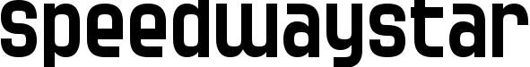 Speedwaystar by ShyFonts at DailyFont.com