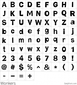 Download Wonkers at DailyFont.com