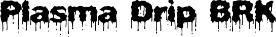 Plasma Drip Empty by NIGMA Fonts at DailyFont.com