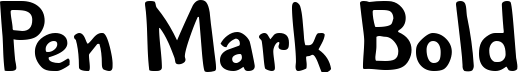 Pen Mark Bold by Rick W Mueller at DailyFont.com