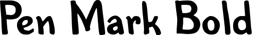 Pen Mark Bold by Rick W Mueller at DailyFont.com