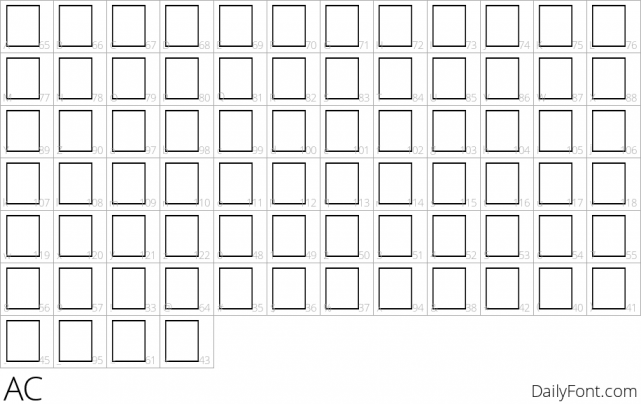 AC by A Carr at DailyFont.com