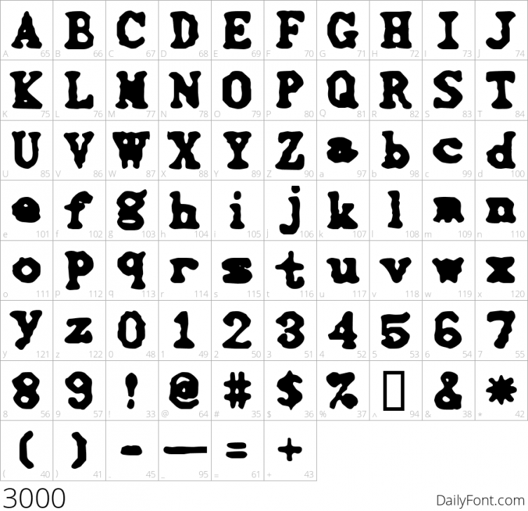 Download 3000 at DailyFont.com