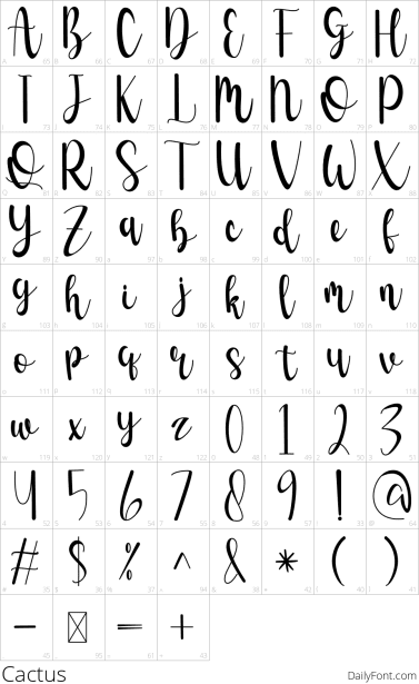 Cactus by Fillo Graphic at DailyFont.com