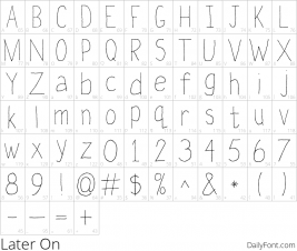 Later On by Ace Fonts at DailyFont.com