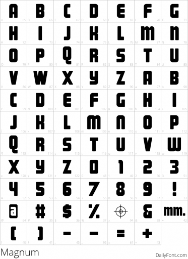 Magnum by Font-A-Licious at DailyFont.com