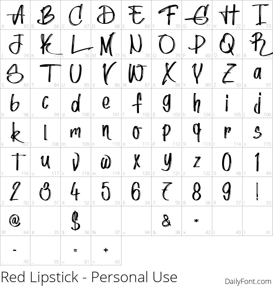 Red Lipstick by Typhoon Type at DailyFont.com