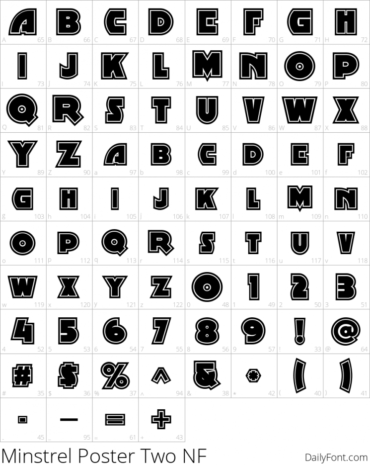 Minstrel Poster Two NF by Nick's Fonts at DailyFont.com